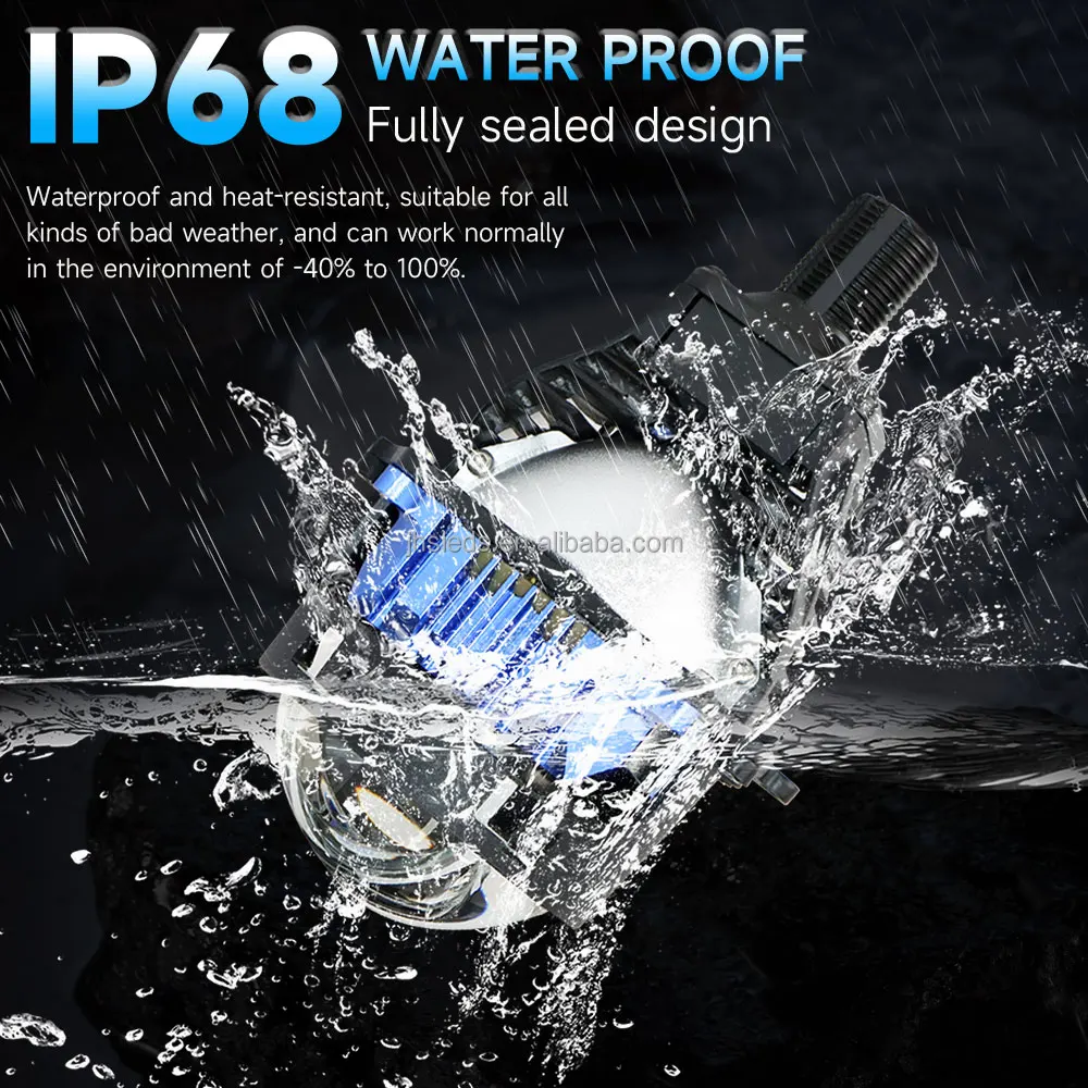 JHS New G12 3INCH Bi Led Projector Lens Headlight 120W Hi Low Beam Led ...