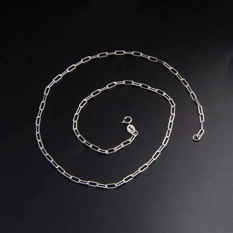 Wholesale 925 Sterling Silver Square Shape Chain 20 Inches Jewelry ...