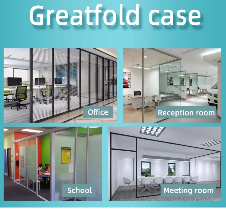 Frameless Clear Glass Partition Walls for Office Interiors