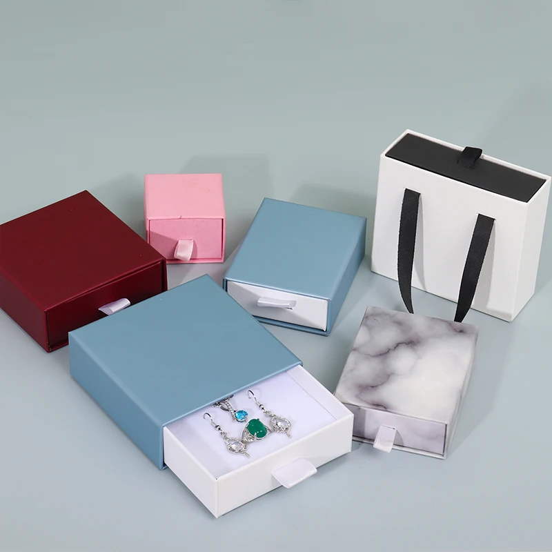 Custom Recyclable Jewelry Box Packaging Slide Manufacturer Sliding ...