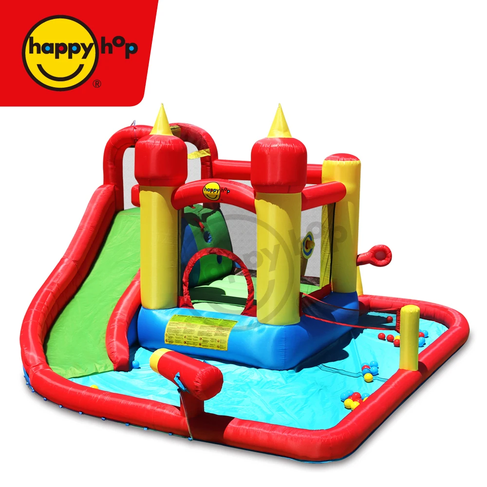 Happy Hop Inflatable Bouncer - Fun Water Slide Pool Toy