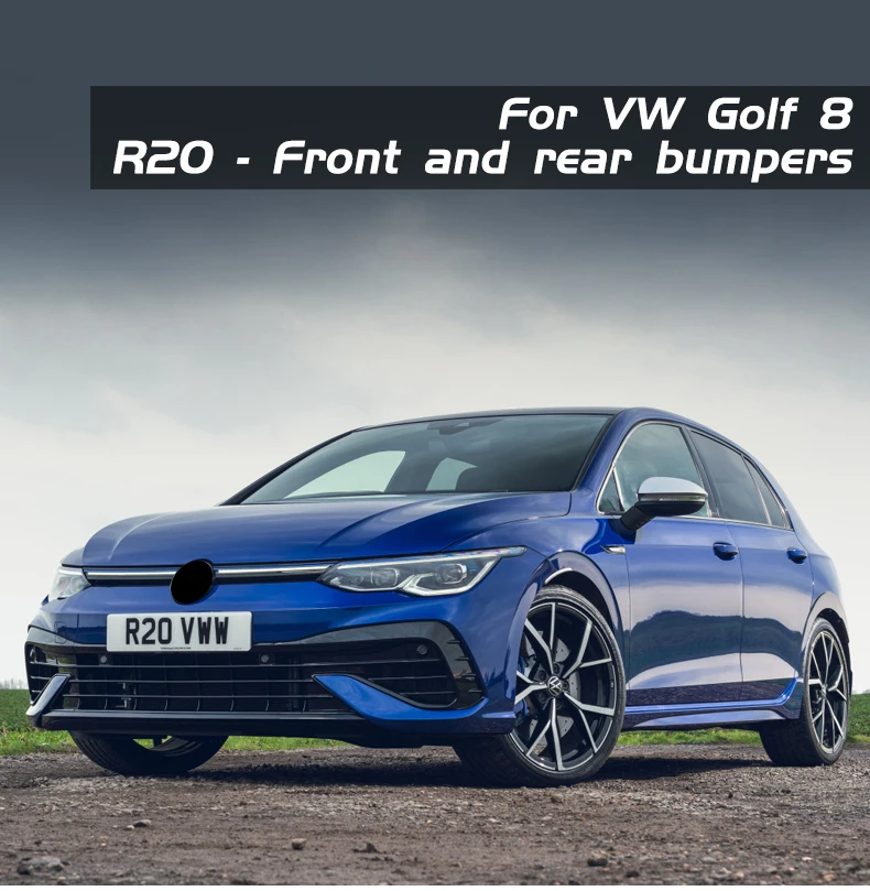 R Style Car Auto Body Kit High Quality Front Bumper With Grill Abs ...