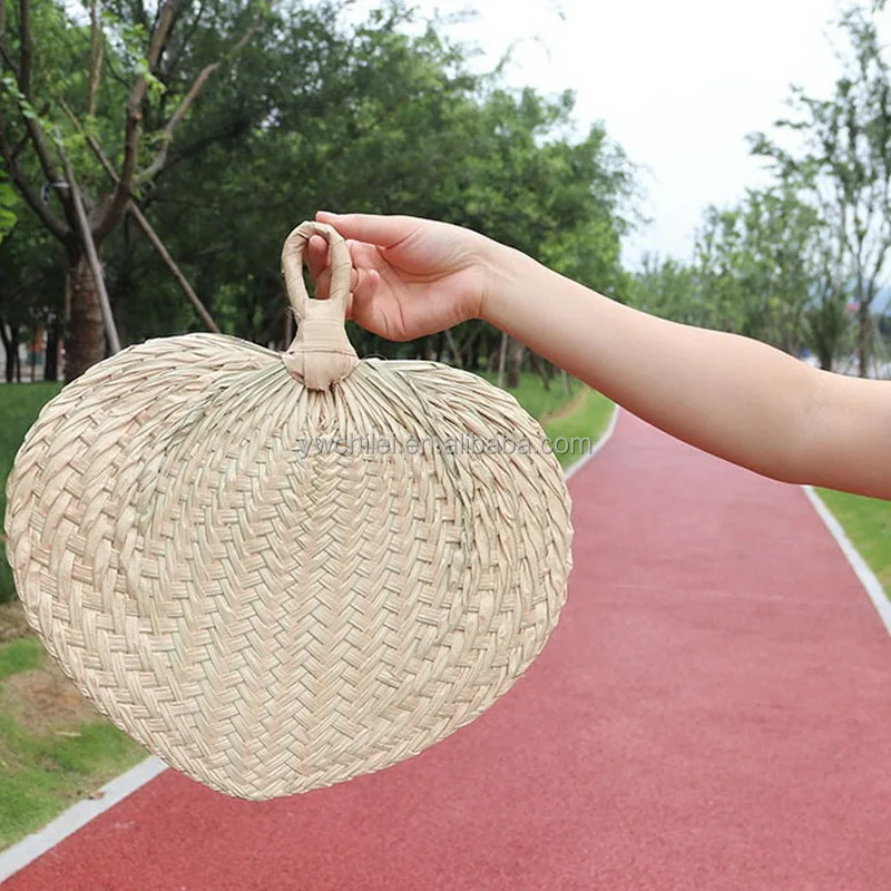 Natural Raffia Tropical Hand Fans - Home Decor Essentials