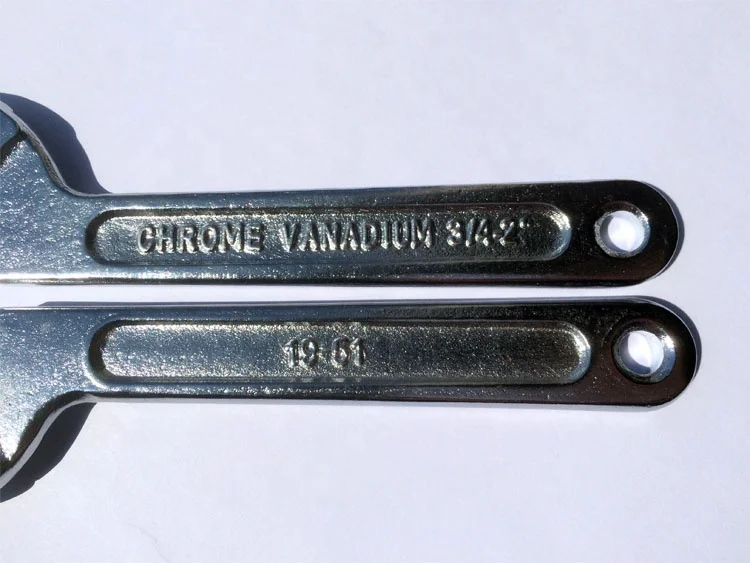Adjustable Pin Hook Spanner Wrenches with Round Pin Tip