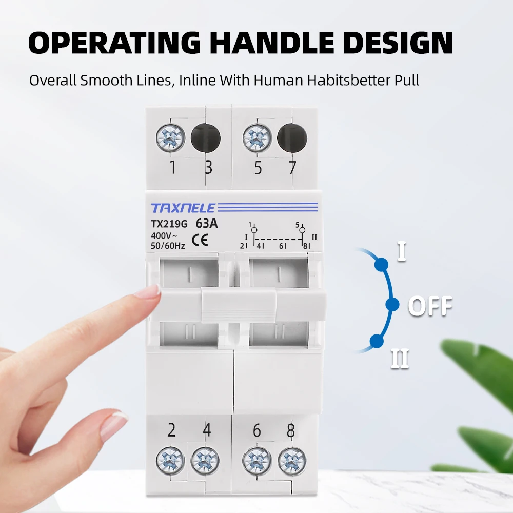 Alibaba.com: 2P 40A 63A MTS Dual Power Manual Transfer Isolating Switch ...