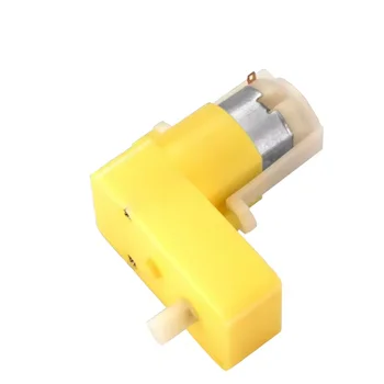 L Type Plastic Gear Motor Dc 3-6v 200rpm Yellow Double Axis Lc Motor ...
