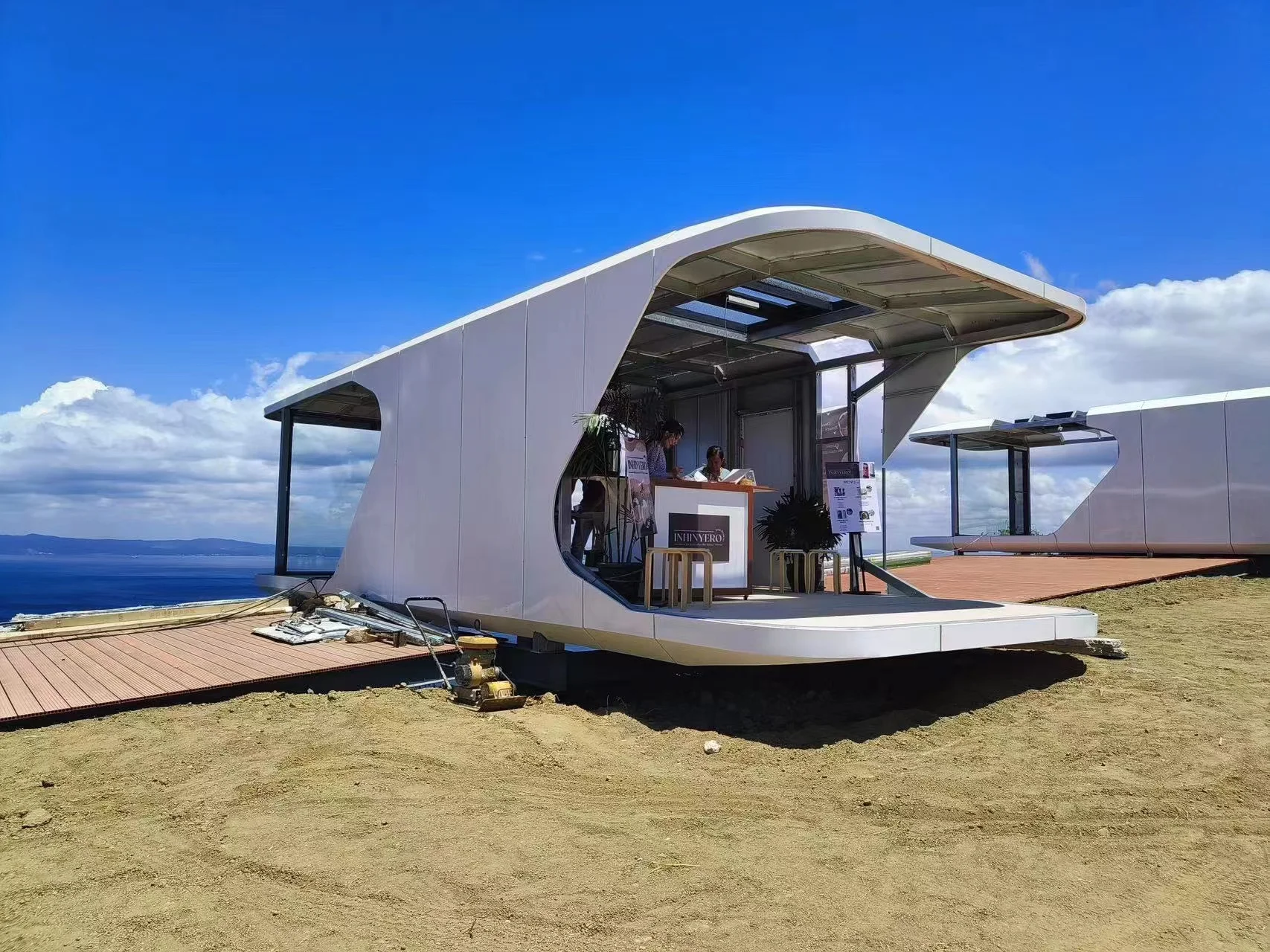 Modular Portable Space Capsule - Two-Storey Pre-Cast Villa