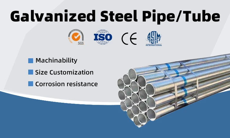 Zongheng Prime Quality Gi Steel Pipes 5 Inch Q355 Galvanized Steel ...
