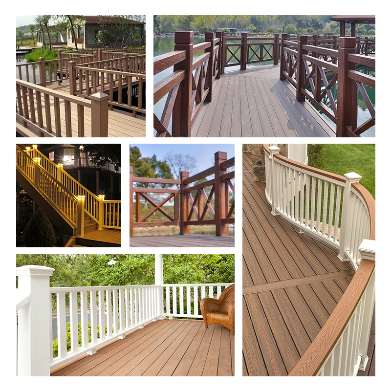 Outdoor Wpc Balustrade Porch Stair Handrail Wood Plastic Co-extrusion ...