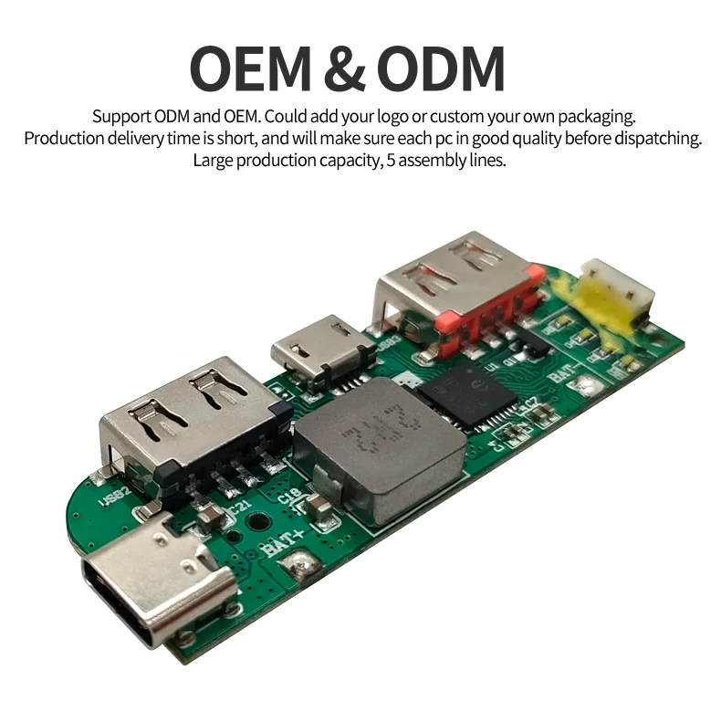 Power Bank 45w Fast Charger Power Bank Module Pcb Circuit Board With ...