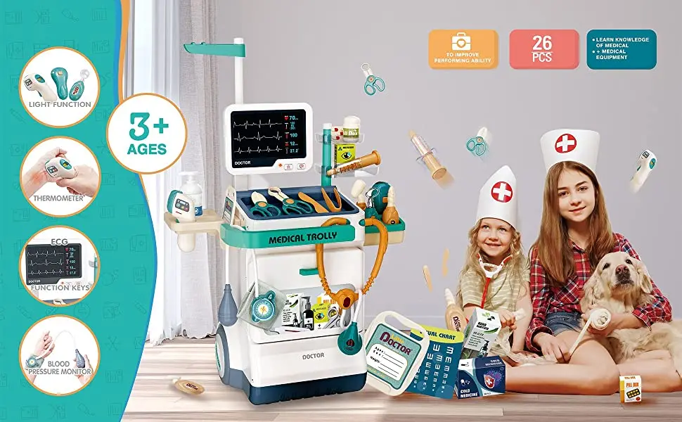 Doctor Toy Ultrasound Machine - Pretend Play Operating Table