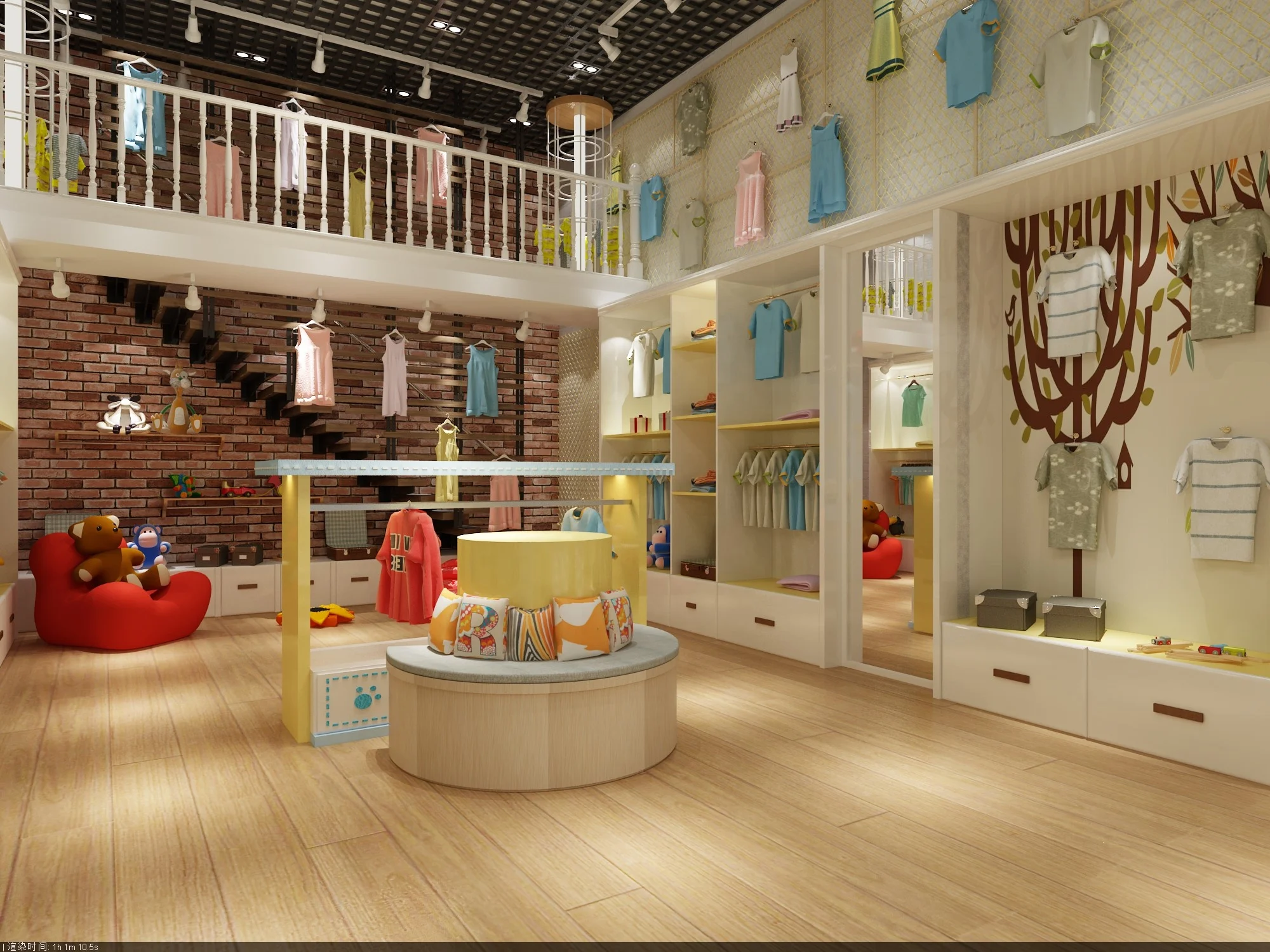 Custom Baby Shop Design Display Retail Children Clothing Store ...