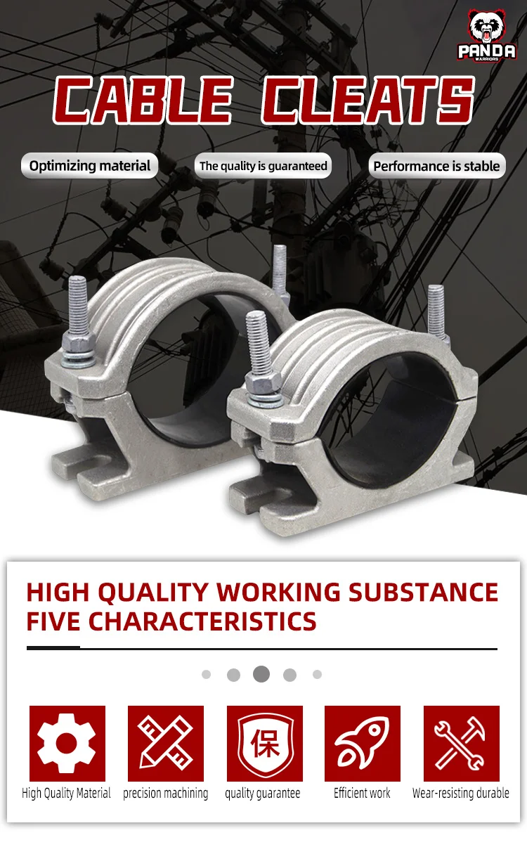 Cast Aluminium Two Bolt Cable Cleats Cable Clamp Cable Cleat Trefoil Clamp - Buy Cast Aluminium ...