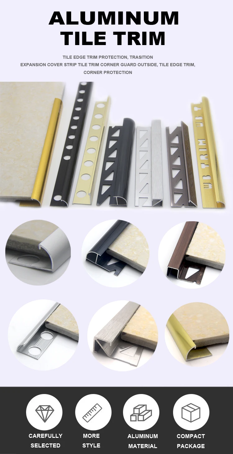 ME06 Expansion Joint Tile Trim strip Pvc Tile Movement Joint profile ...