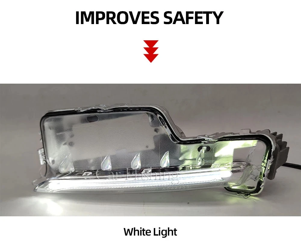 Car Front Bumper Led Drl Fog Accessories Daytime Running Light For ...