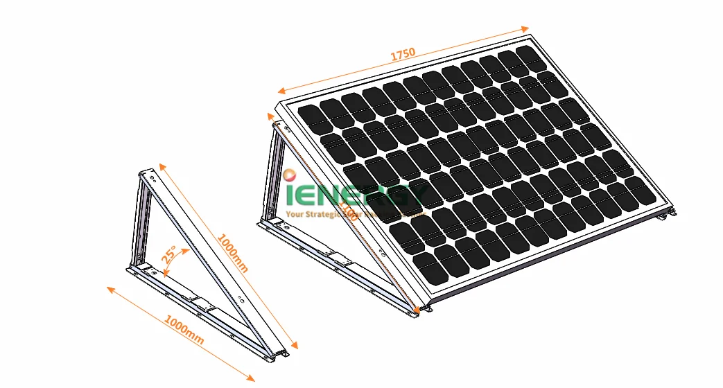 Photovoltaic Panel Solar Bracket Flat Roof Triangular Solar Mount Solar ...