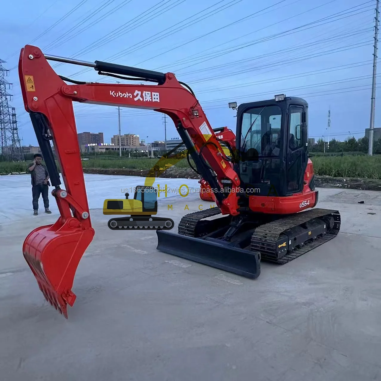 Japan Original Imported Model Kubota U-55-4 Hydraulic Crawler Excavator ...