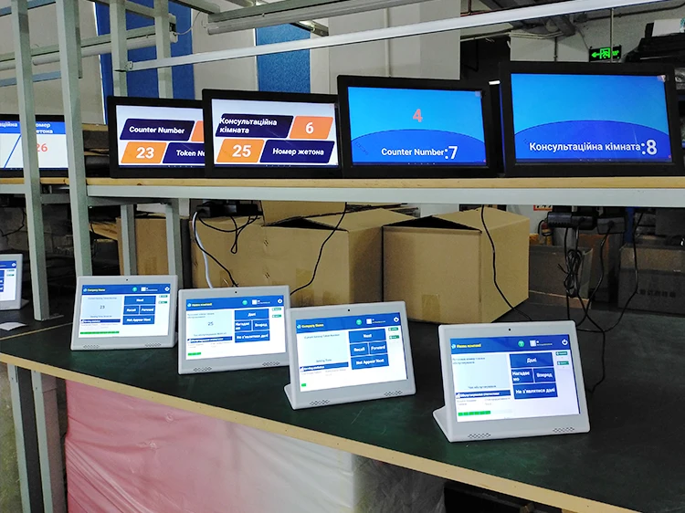 Snappy QMS Q-System LCD Counter Display - 14 Inch Screen