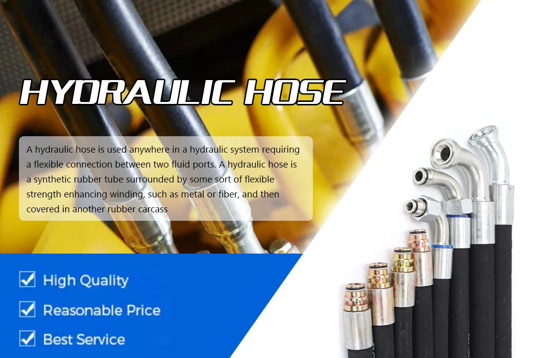 Heavy Duty Eaton Aeroquip Hydraulic Rubber Hose For Machinery Hydraulic Braided Rubber Hose ...