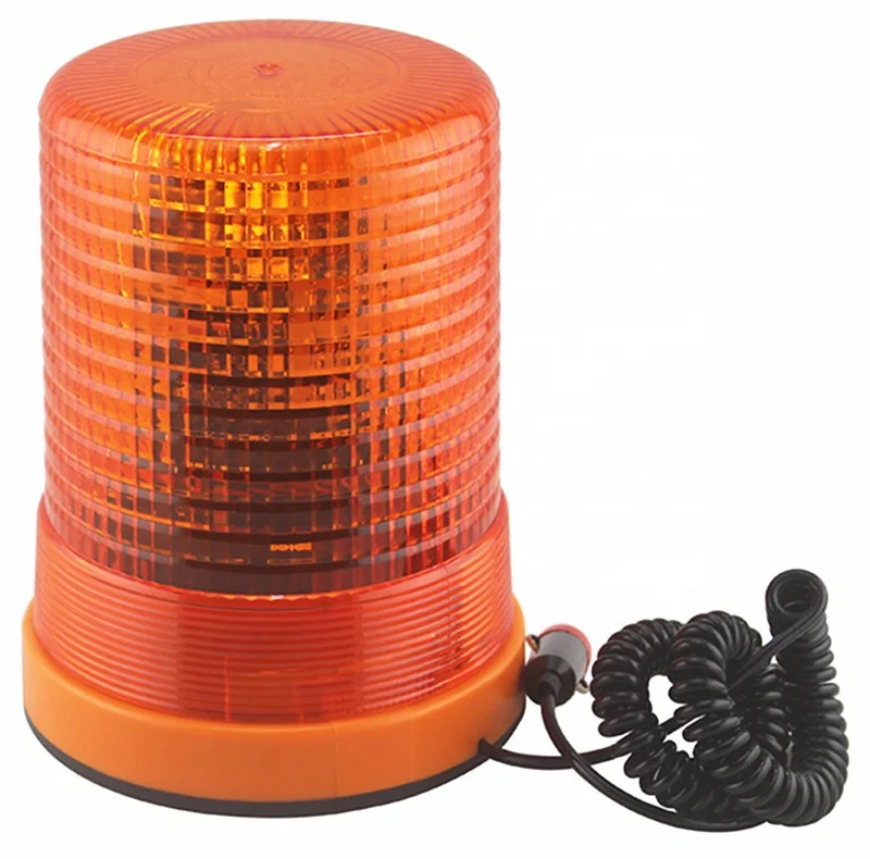 Amber Emergency Rotating Warning Lamp 38113 , Magnetic 24VDC Halogen ...