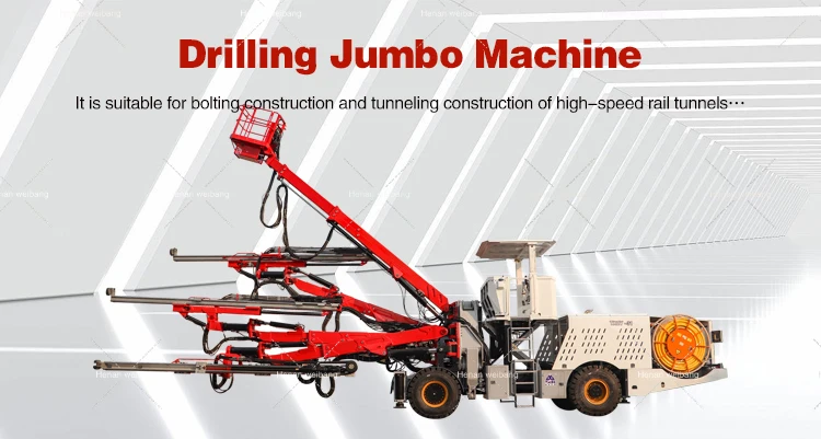 Construction Tunnel Mining Robodrill Rig 3 Boom Jumbo Drill Machine for ...