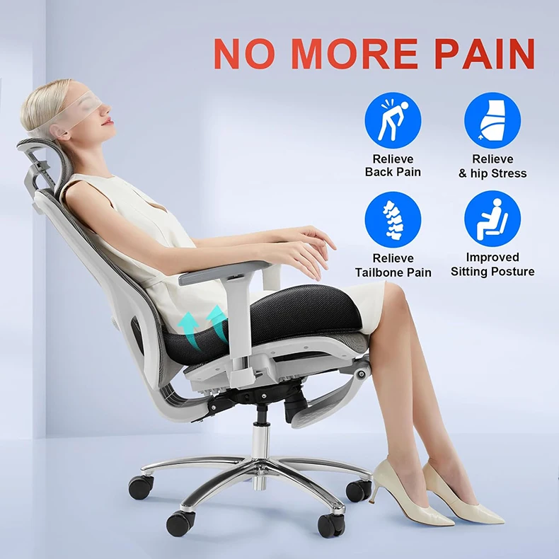 Ergonomics Coccyx Office Chair Orthopedic Memory Foam Haemorrhoids ...