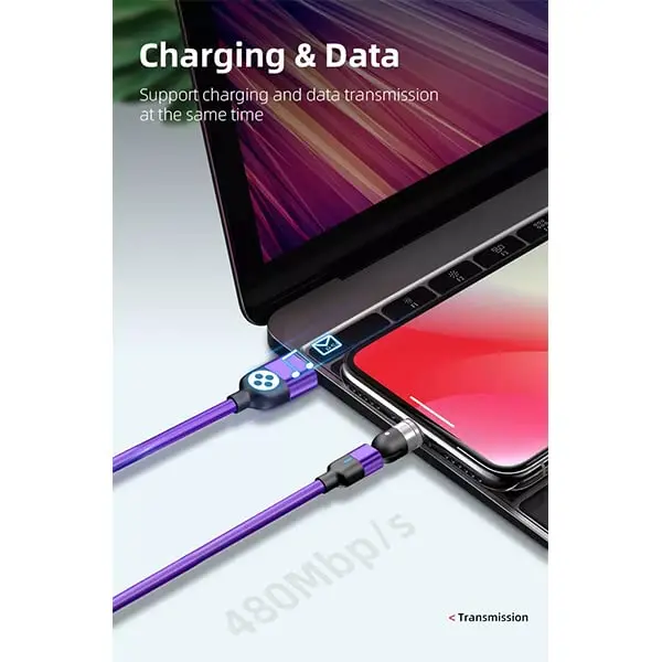 1m 2m 3m 3a Nylon Material 540 Degree Rotation Support Data Sync Fast ...