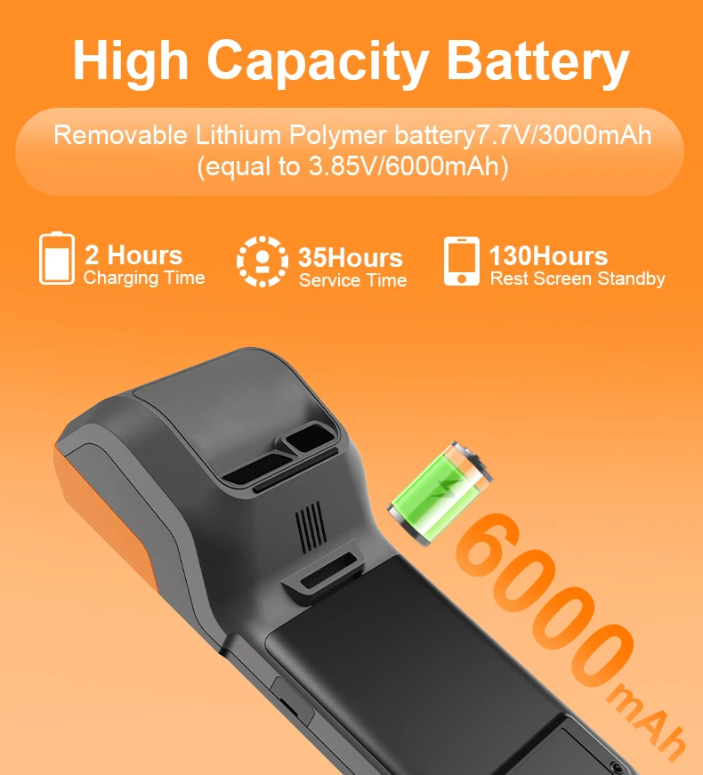 4G WIFI Pos Terminal NFC Payment Android Mobile Pos With Printer QR ...