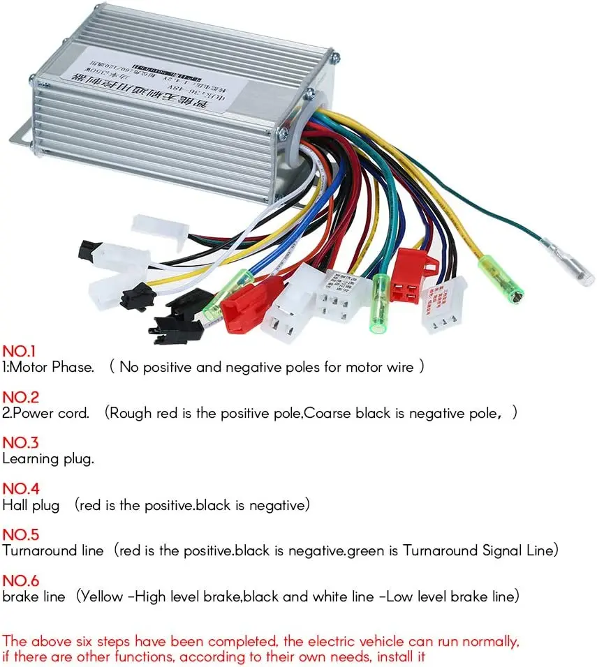 2000w Brushless Dc Motor Speed 48v 60v 32a Intelligent Controller For ...