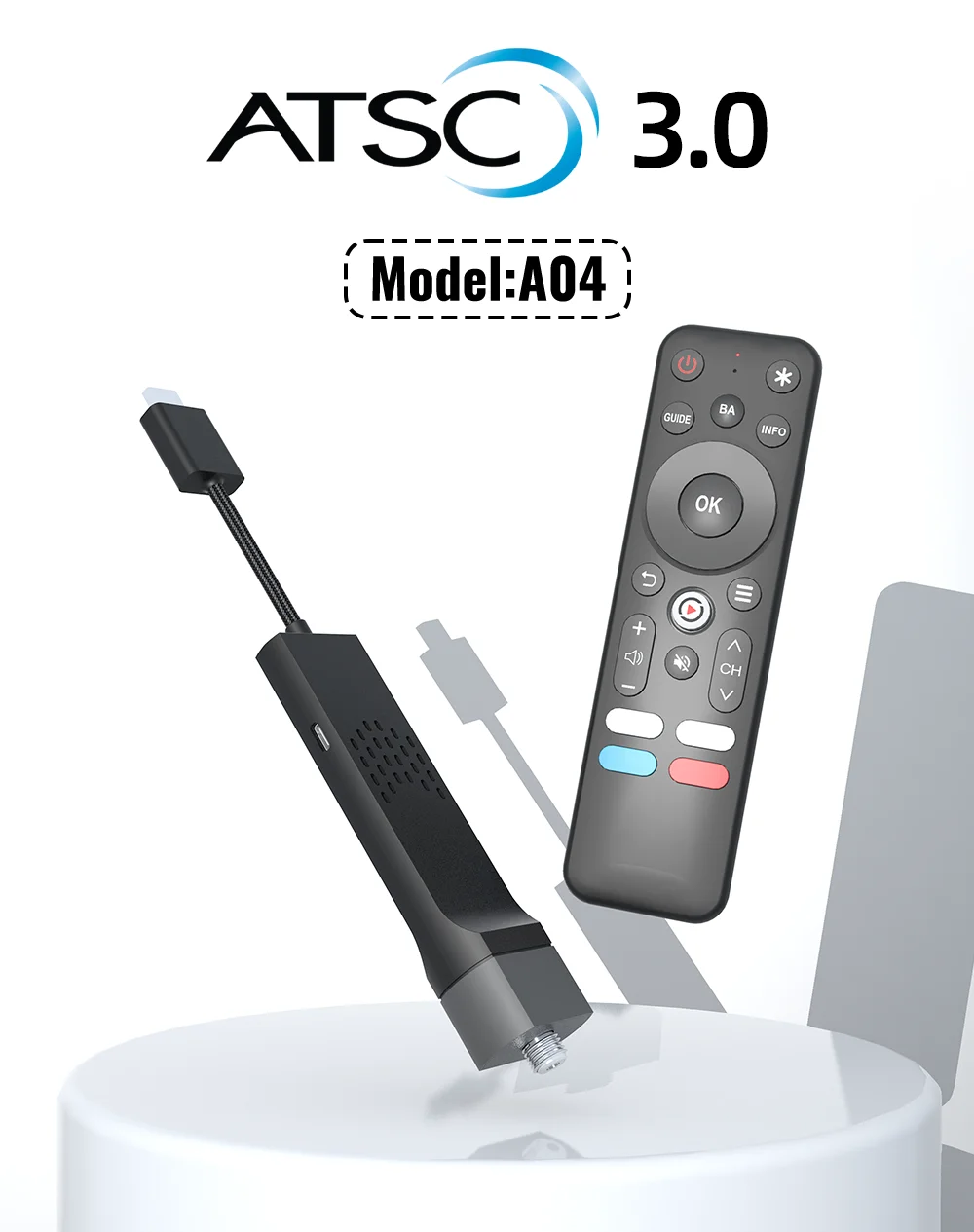 Atsc3.0 Tv Stick 4k Hdr S905y4 Android 11 Atsc 3.0 Tv Tuner - Buy Atsc3 ...