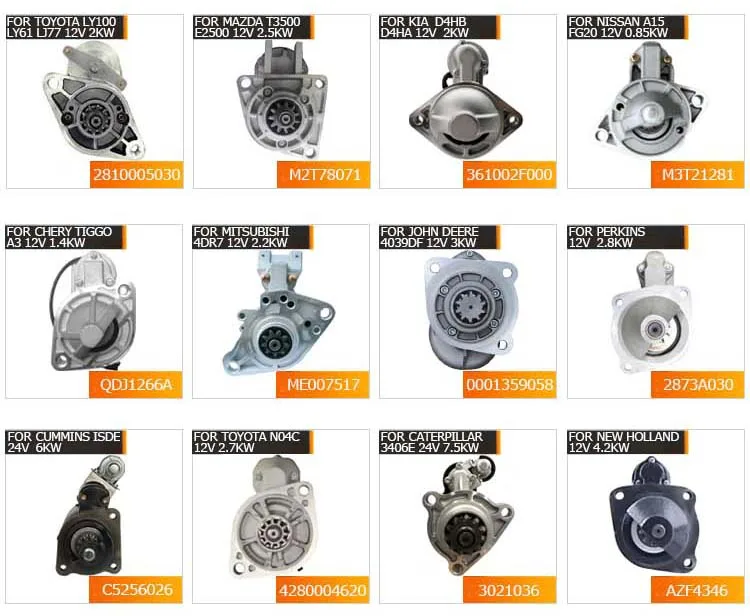 Auto Starter Motor for Mitsubishi 4G63, Hyundai G4JP, Chrysler | 12V 1 ...