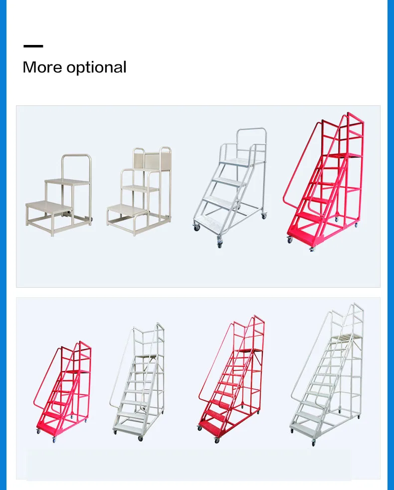 Portable Aluminum Stairs,Movable Aluminum Stair,Mobile Platform Ladder ...