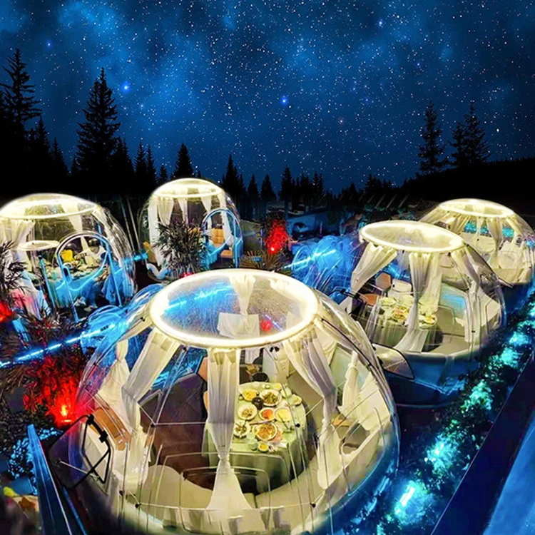 Dome Tent Bubble For Outdoor Dining Transparent Bubble Domes Outdoor ...