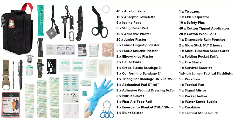 Wholesale Custom Survival Kit Bag Emergency Professional Outside ...