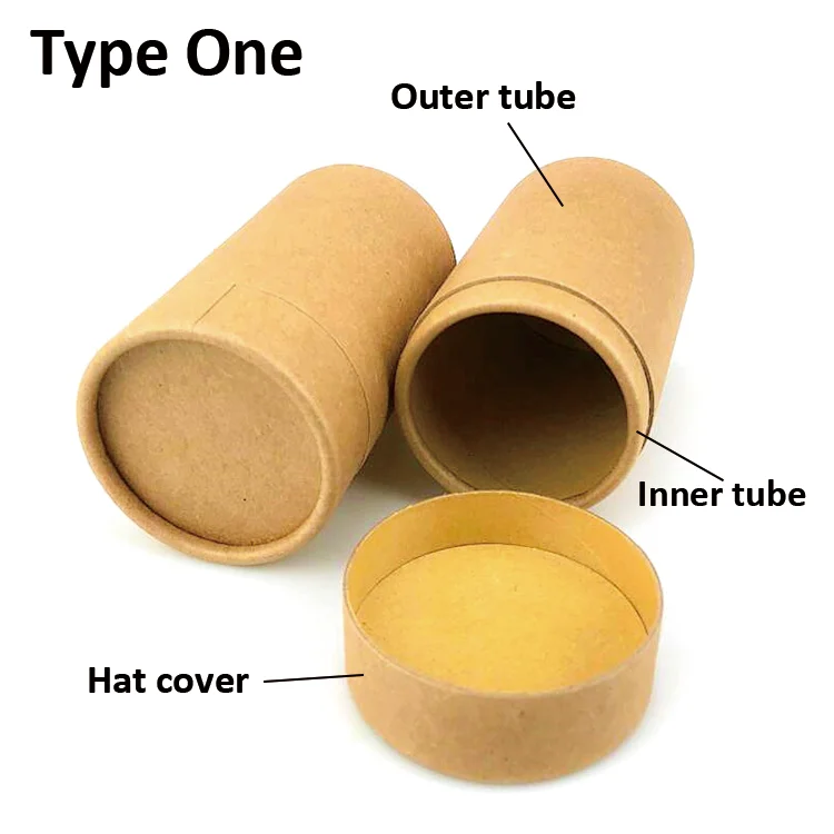 Custom Eco Friendly Carton Cylinder Kraft Paper Boxes