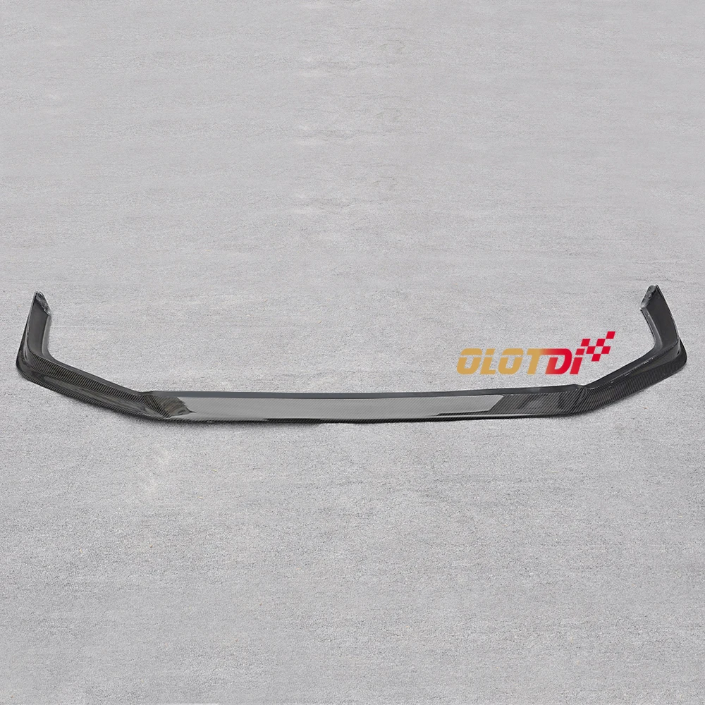 Carbon Fiber V Style Front Bumper Lip Chin Spoiler Front Splitter For ...