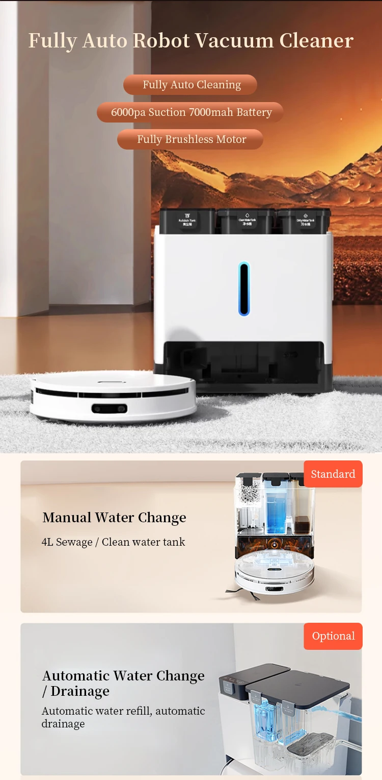 Smart Self-Cleaning Robot Vacuum - Efficient & Versatile