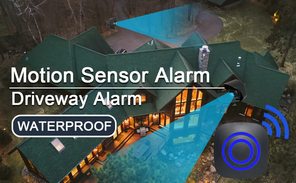 Pir Wireless Human Body Walking Sensor Voice Doorbell Door Security ...