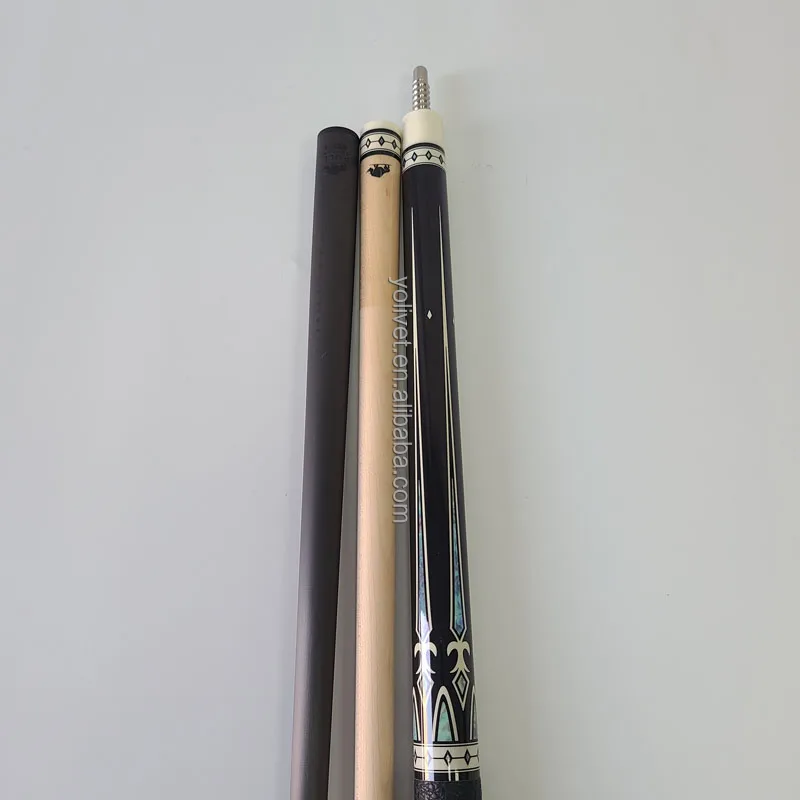 NEW Black Pool Carbon Cue Set - 58inch+12.5mm Radial Pin