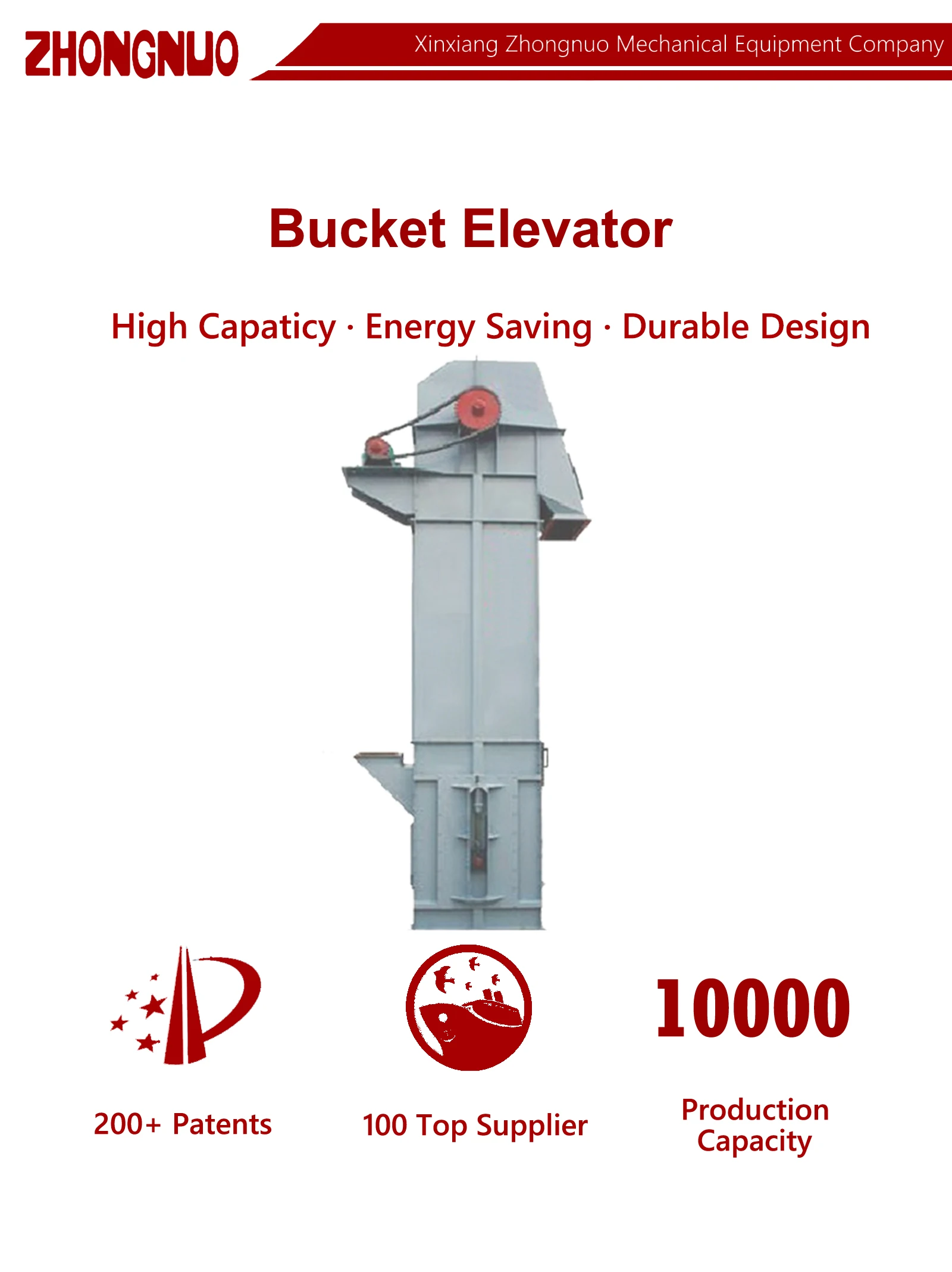 Vertical Bucket Elevator Lift For Grain - Buy Bucket Elevator,Bucket Elevator For For Grain ...