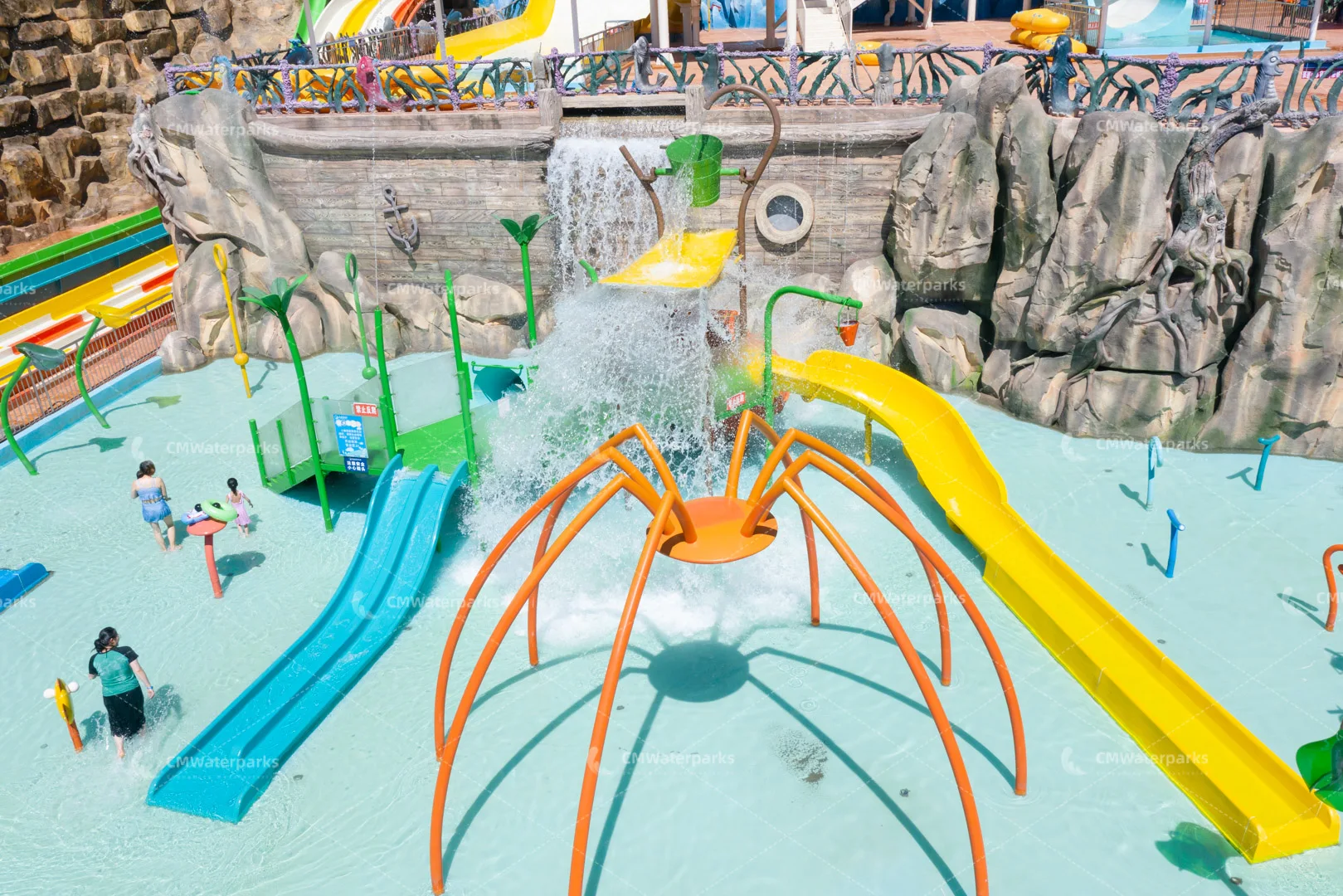 Cmwaterparks Fiberglass Water Play Equipment - Aqua Park Attractions