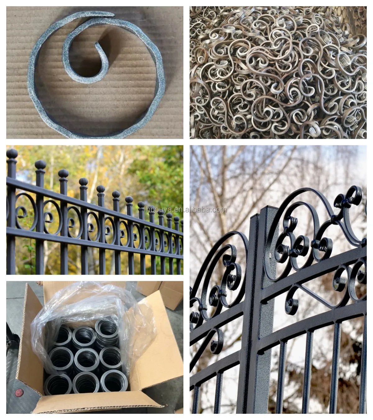 Ouya Building Material Wrought Iron Gate And Fencing Accessories - Buy ...