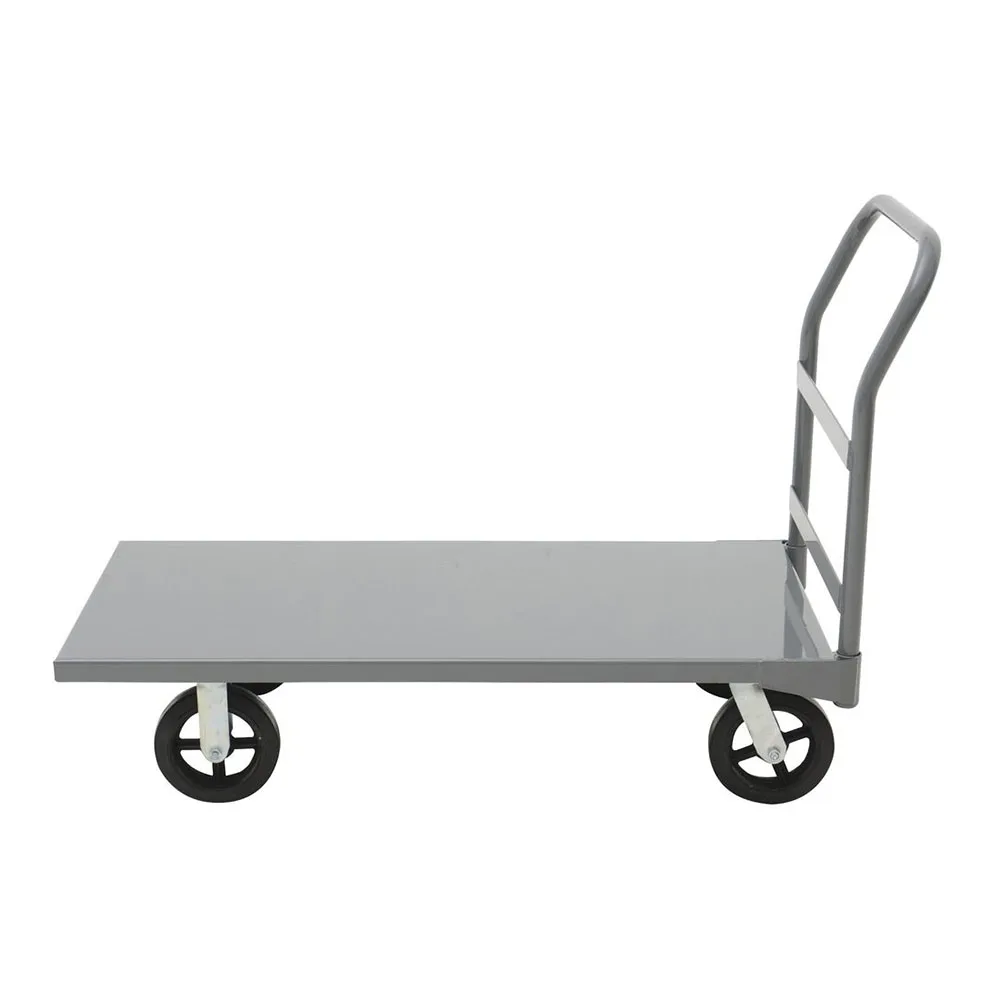 Warehouse Handling 4 Wheel Heavy Loading Metal Hand Platform Truck ...