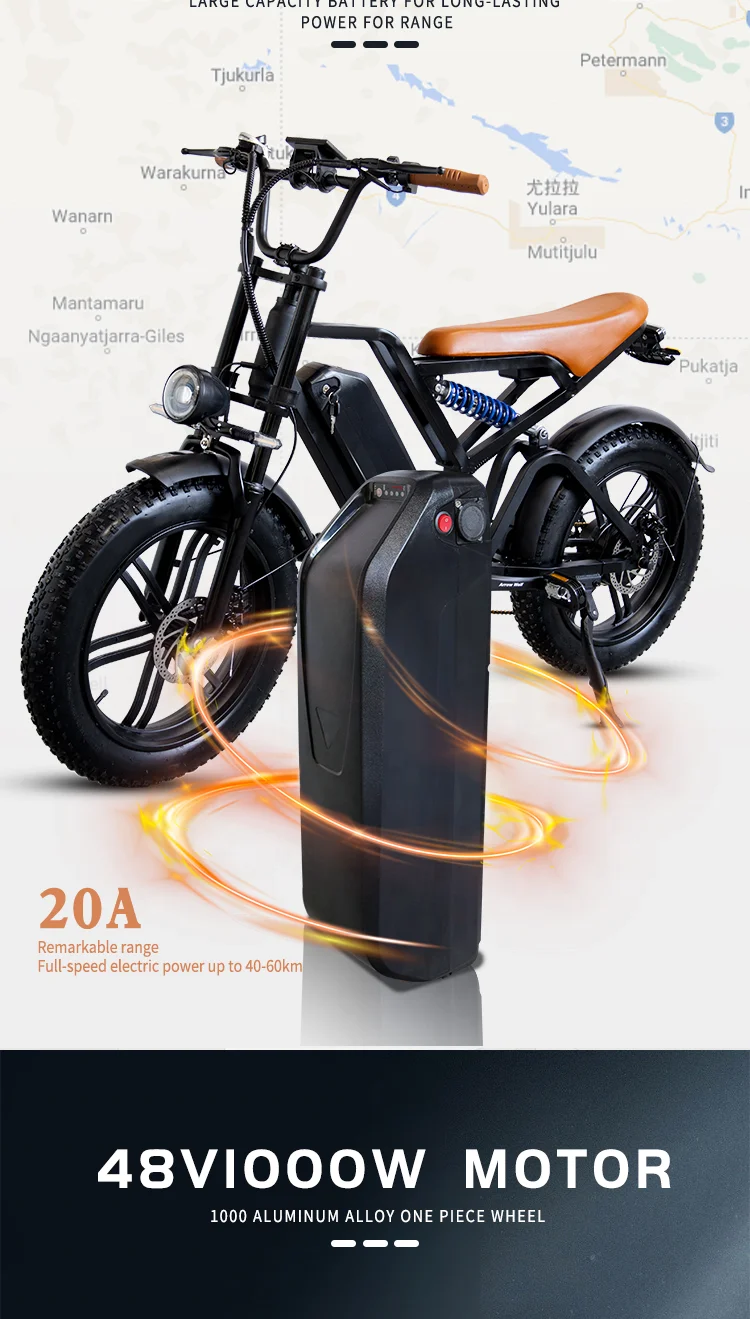 Suron Ebike - 48v 1000w Mid Drive Electric Bike for Adults