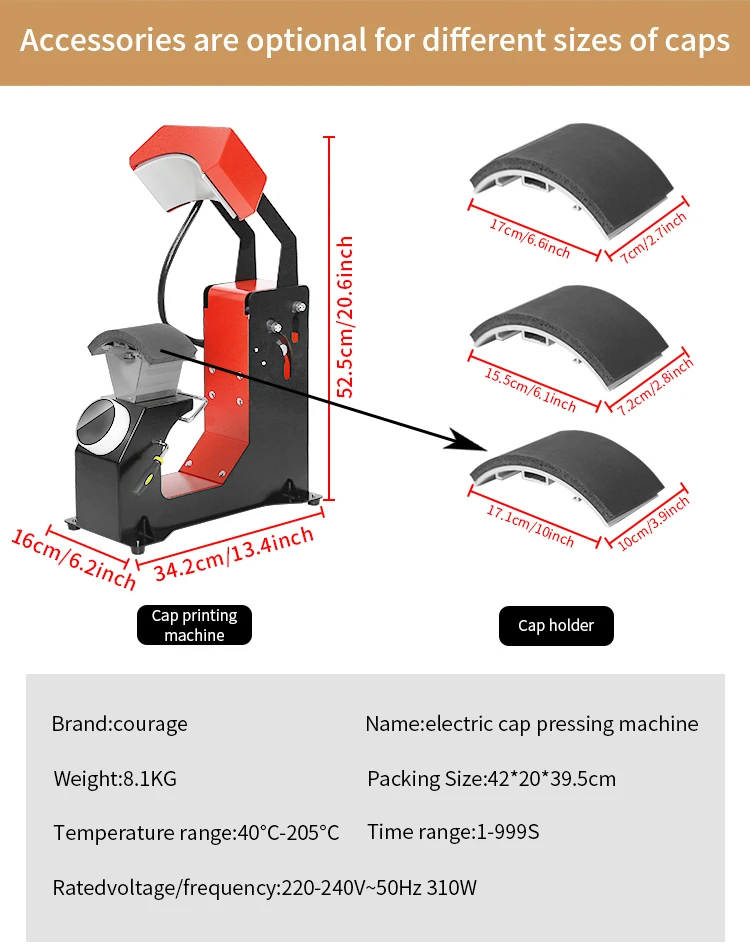 Easy to Operate Cap Sublimation Press Machine - Heat Press for Caps