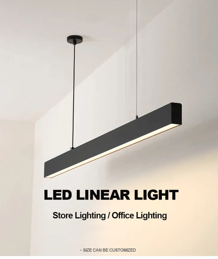 Commercial Suspended Mounted Led Linear Hanging Lamp Linear Light Led ...