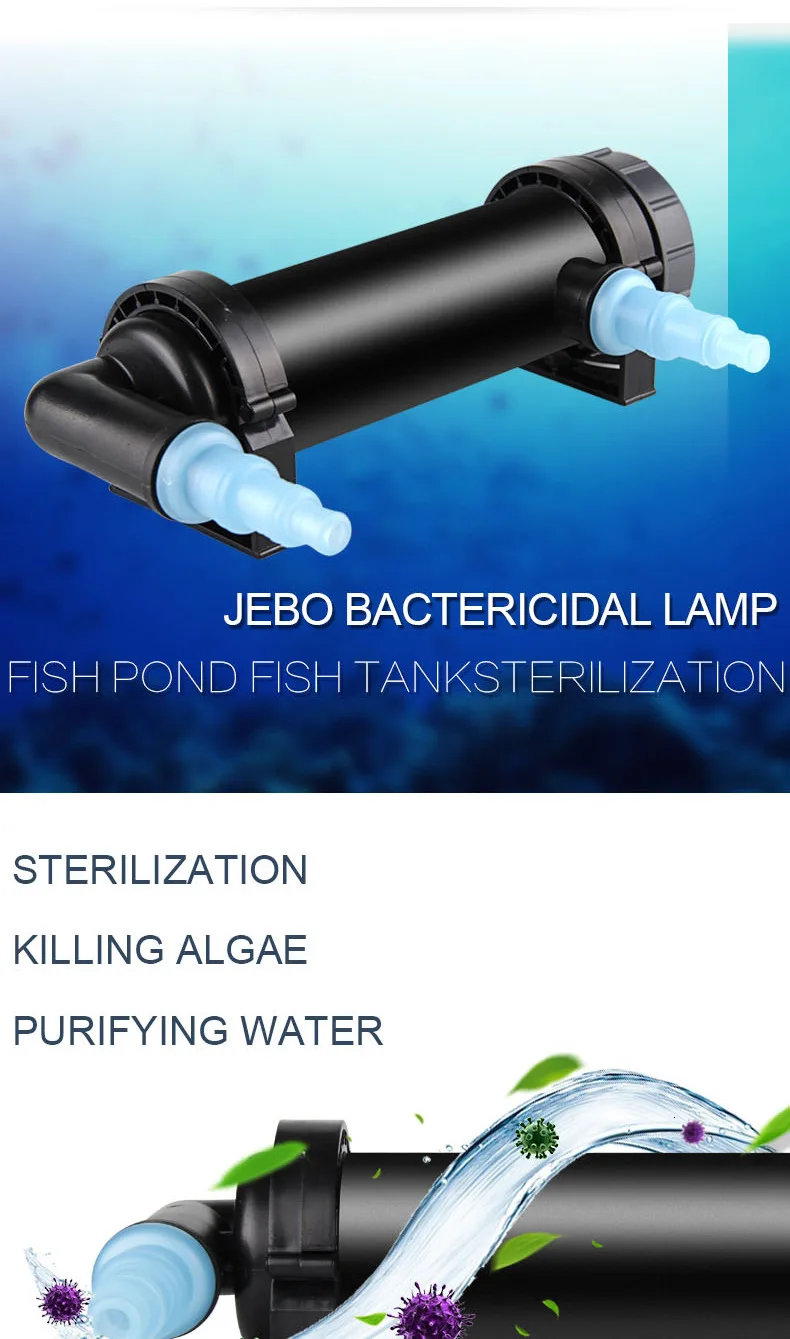 Uv Sterilizer Light Water Clarifier Lamp Ultraviolet Filter With Bulb ...