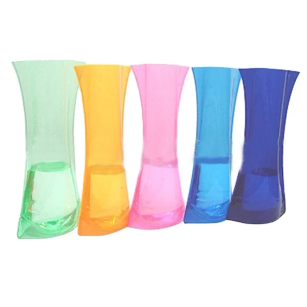 Small Standup Vase Folding Disposable Plastic Vinyl For Wedding - Buy ...