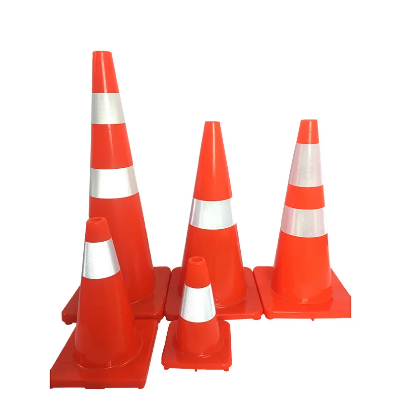 Durable Road Work Cone Safety Sign Collision Traffic Cone Reflective ...