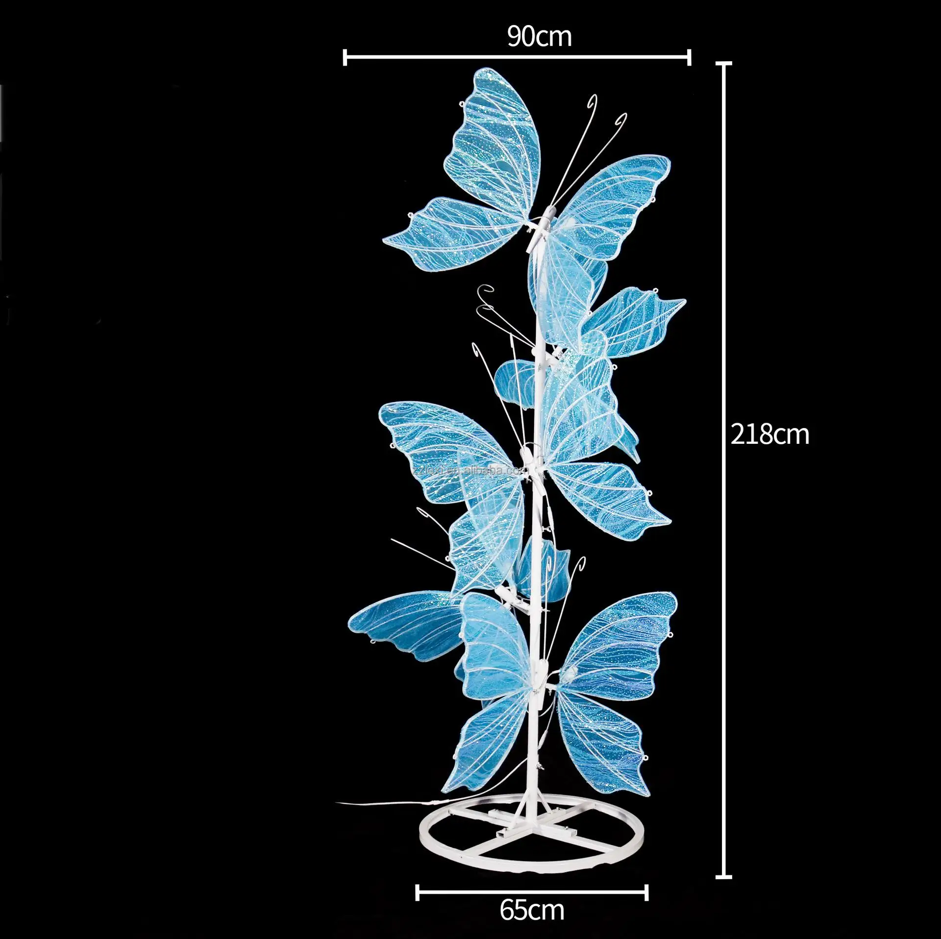 2025 New Version Priced Movable Luminous Butterfly Stand With Led ...